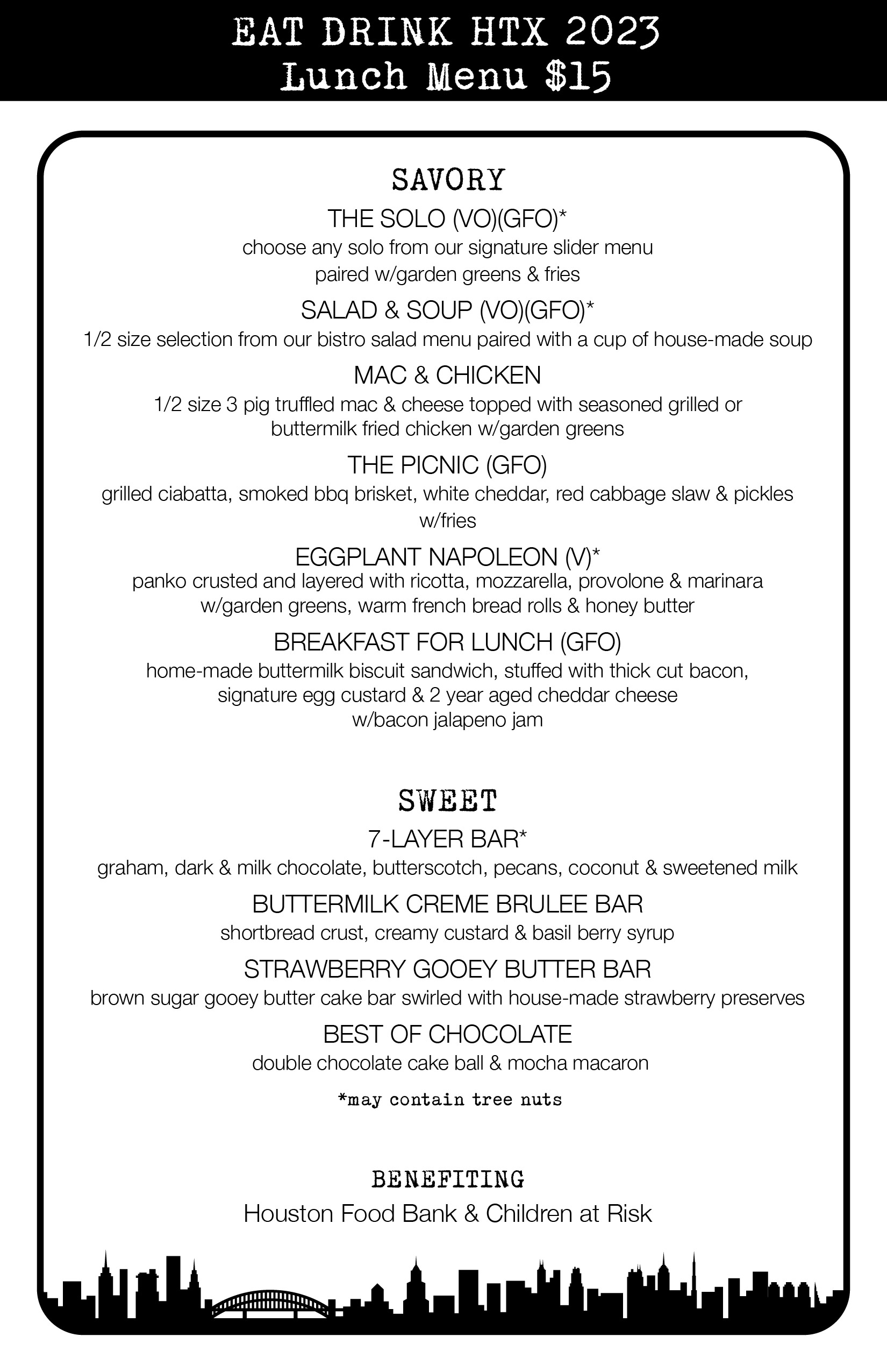 Eat Drink HTX Through February 28th – Urban Eats : Houston, TX